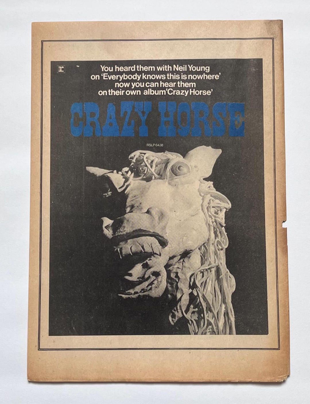 Crazy Horse, Crazy Horse. Rare, Original, Authentic, Vintage Poster ...