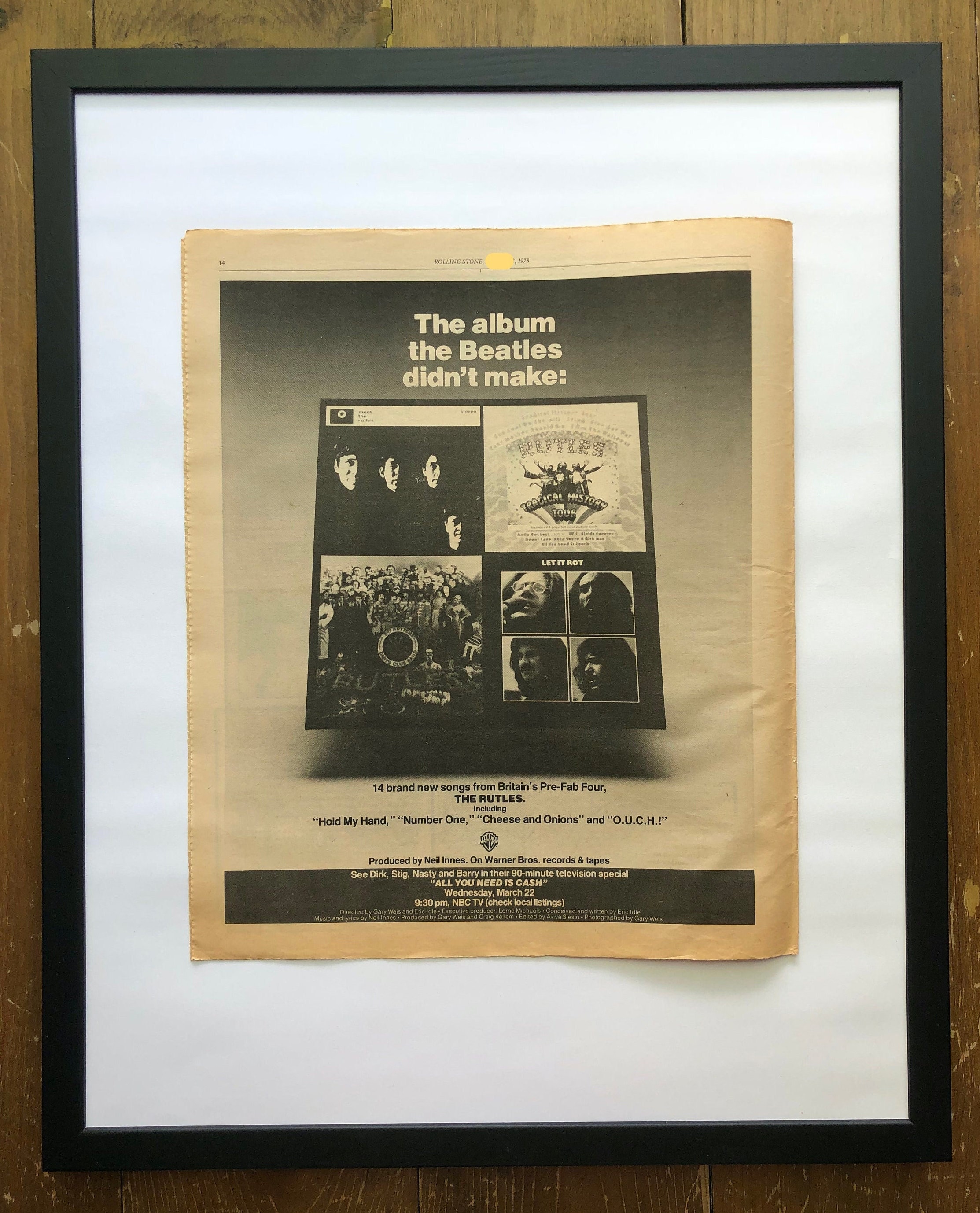The Rutles, the Rutles. Rare, Original, Authentic, Vintage Poster From ...