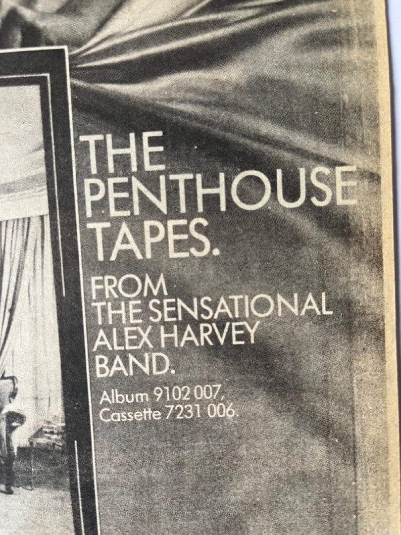 The Sensational Alex Harvey Band, the Penthouse Tapes. Rare, Original ...