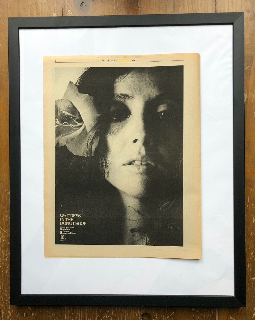 Maria Muldaur, Waitress in the Donut Shop. Rare, Original, Authentic ...