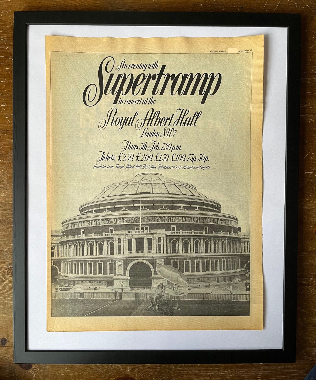 Supertramp, an Evening With Supertramp at the Royal Albert Hall. Rare ...