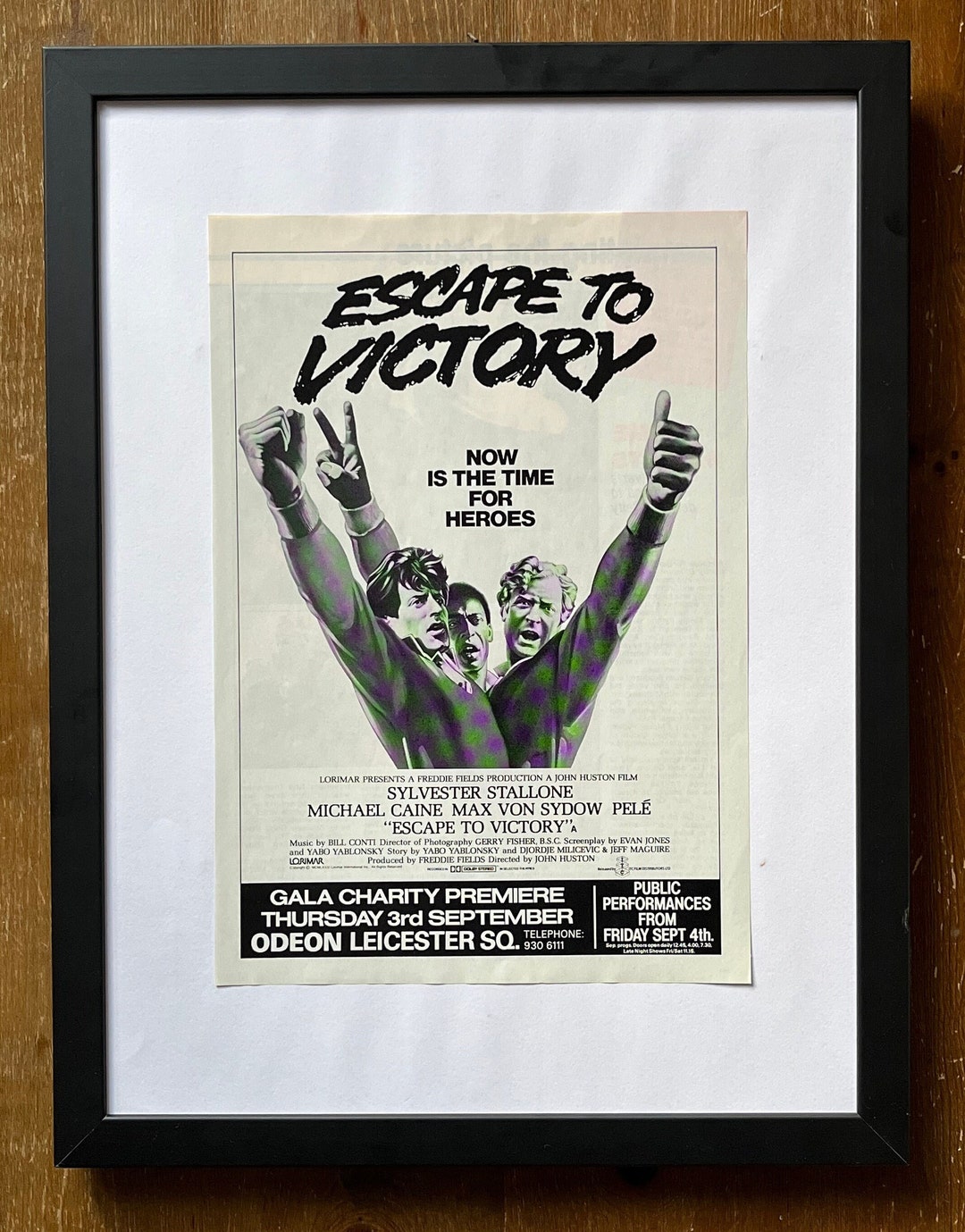 Escape to Victory. Rare, Original, Authentic, Vintage Poster From 1981 ...
