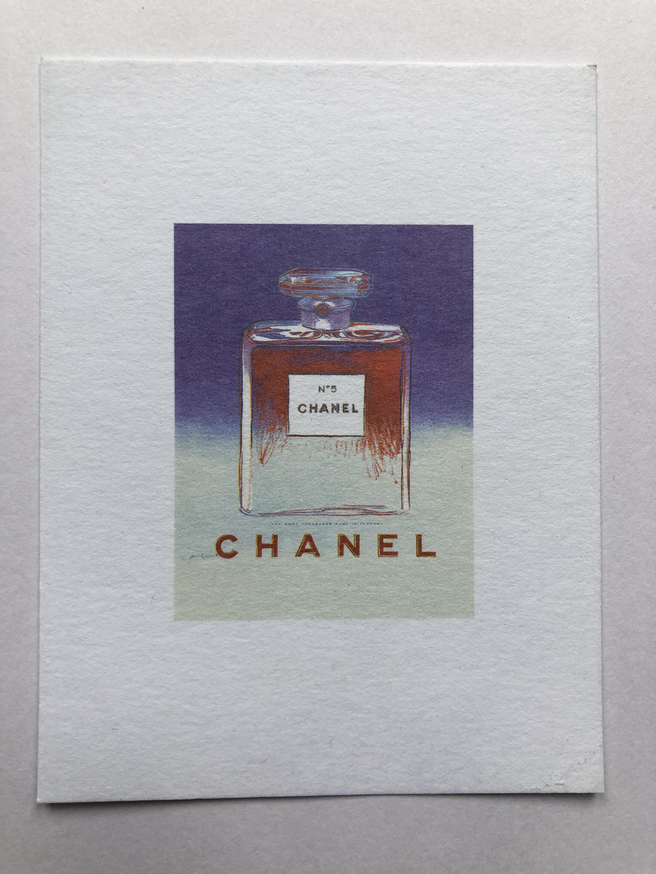 Andy Warhol, Chanel Number 5. Rare, Original, Authentic, Vintage ...