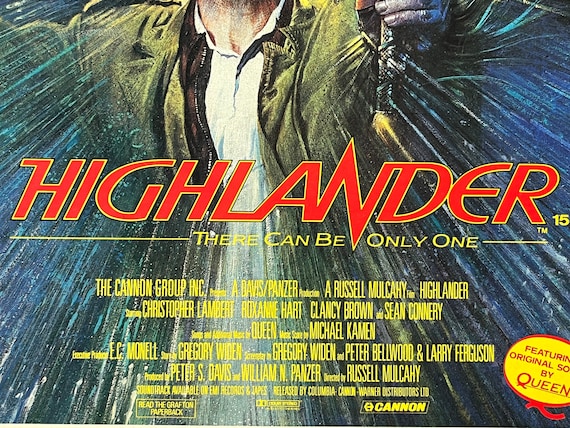 Highlander Movie Poster For 2
