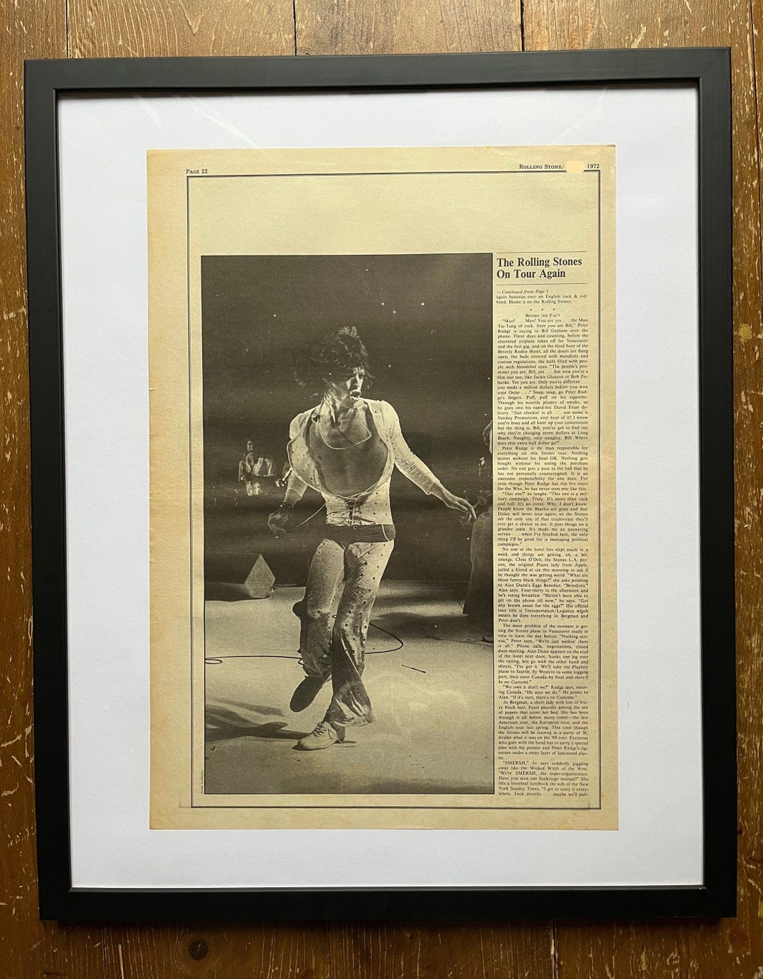 Mick Jagger. Rare, Original, Authentic, Vintage Poster From 1972 - Etsy