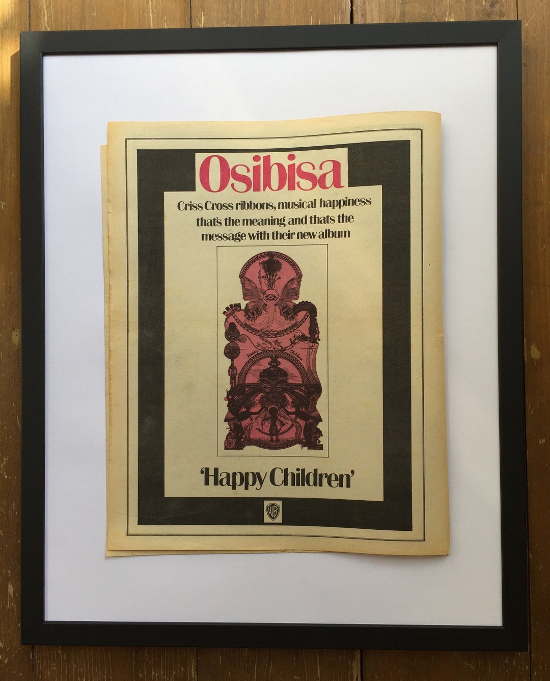 Osibisa, Happy Children. Rare, Original, Authentic, Vintage Poster From ...