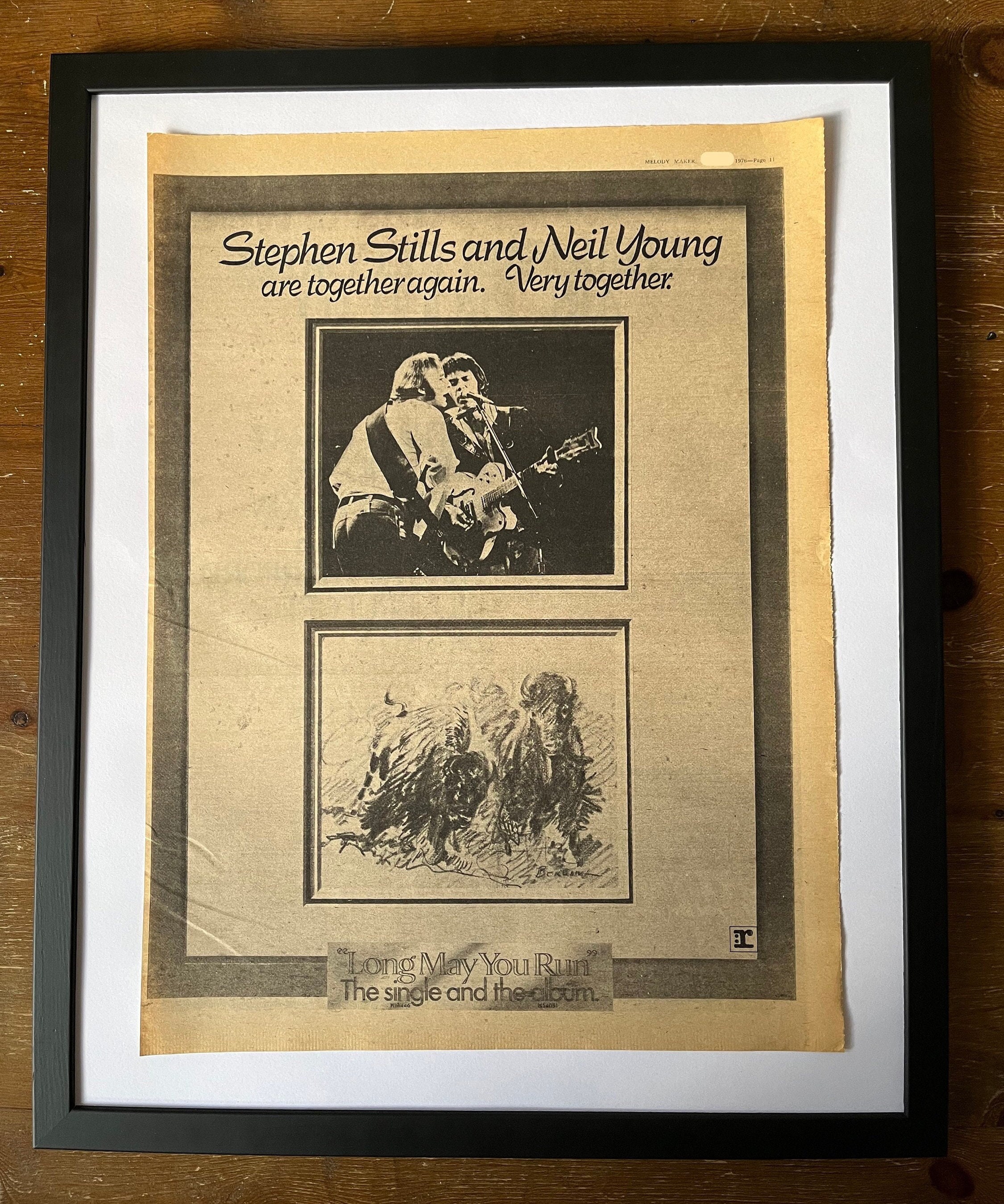 Stephen Stills and Neil Young, Long May You Run. Rare, Original ...