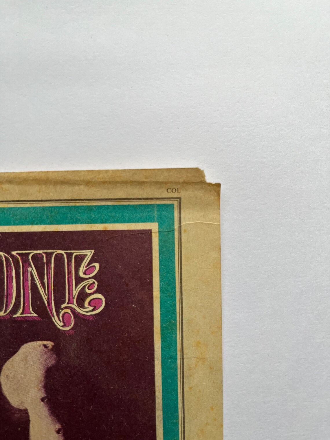 Mick Jagger Rolling Stone Front Cover. Rare, Original, Authentic ...