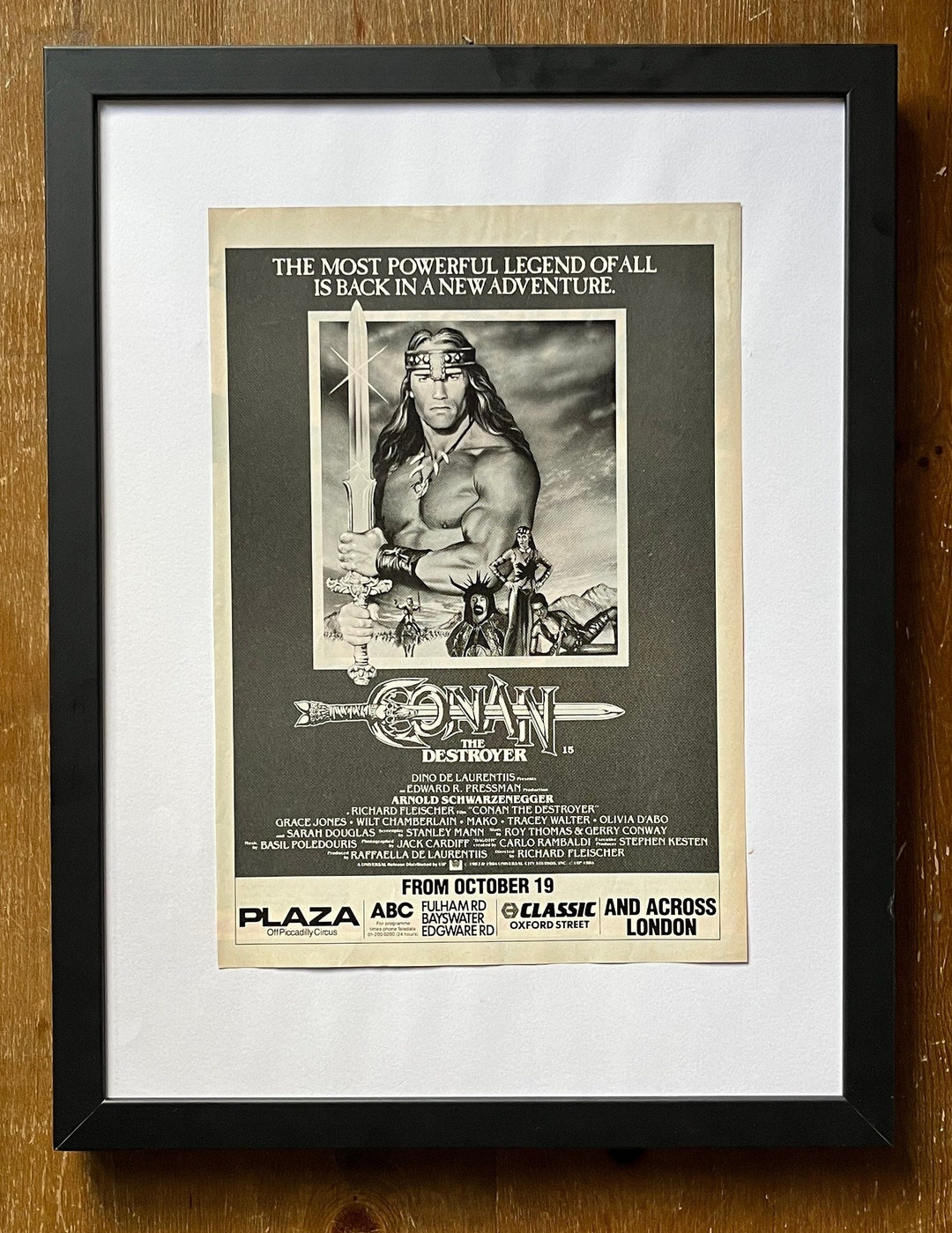 Conan the Destroyer. Rare, Original, Authentic, Vintage Poster From ...