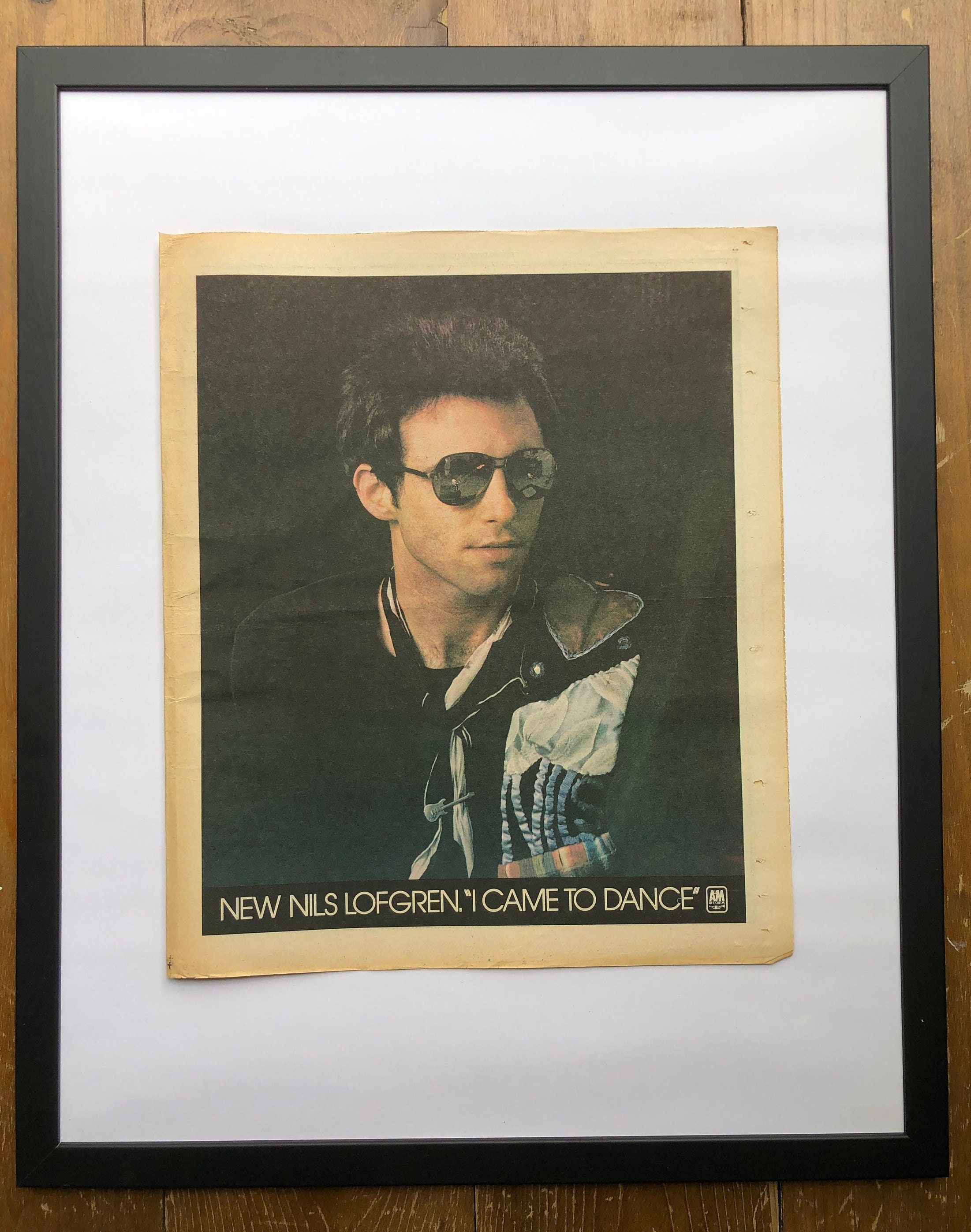 Nils Lofgren, I Came to Dance. Rare, Original, Authentic, Vintage Poster From 1977 - Etsy