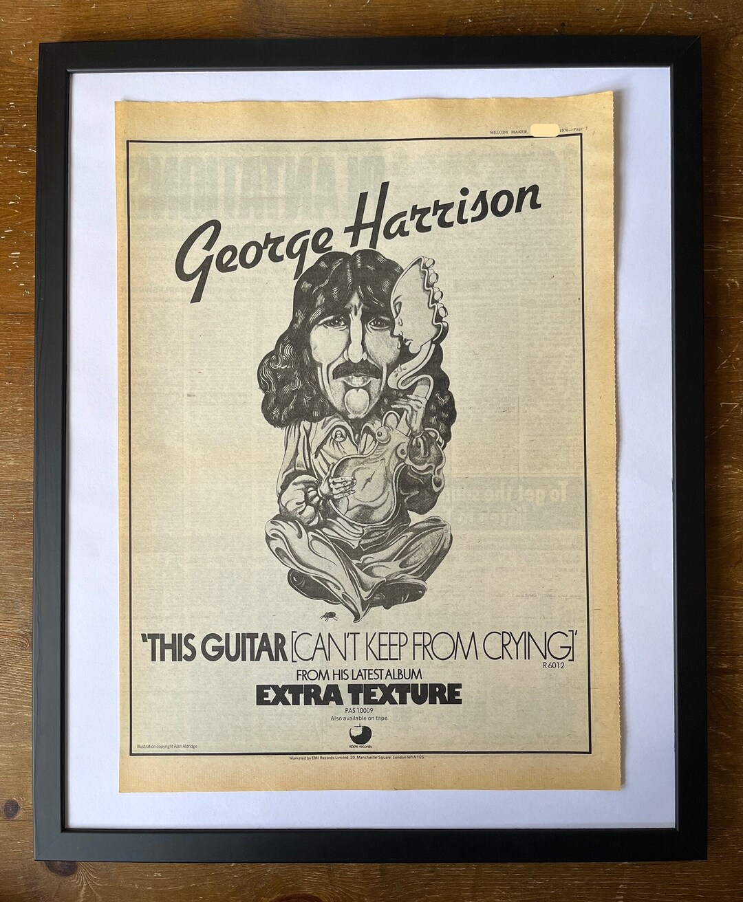 George Harrison, This Guitar Can't Keep From Crying. Rare, Original ...