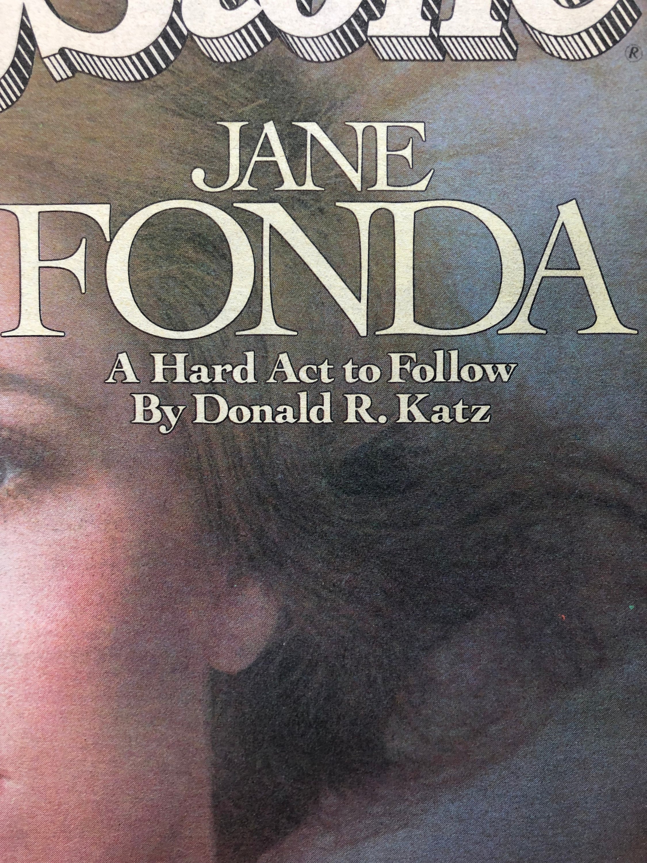 Jane Fonda Cover. Rare, Original, Authentic, Vintage Poster From 1978 ...