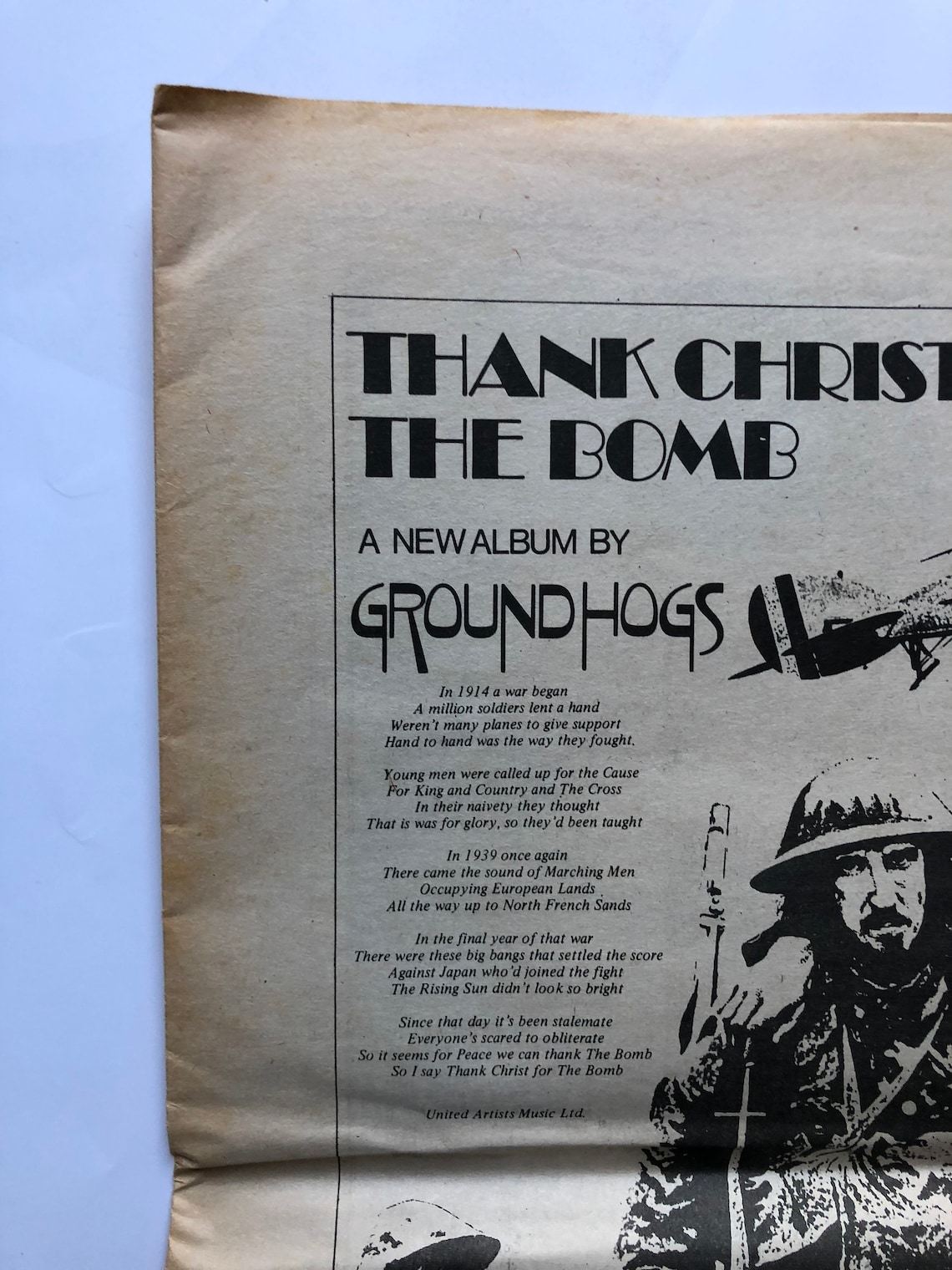 Groundhogs, Thank Christ for the Bomb. Rare, Original, Authentic ...