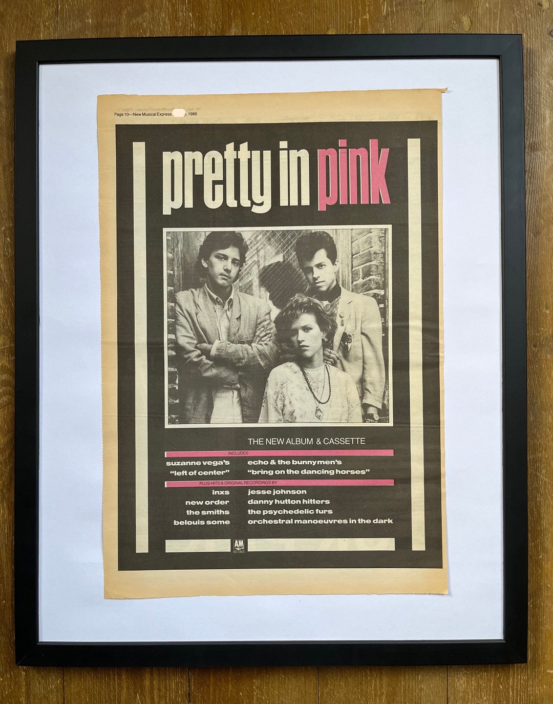 Pretty in Pink OST. Rare, Original, Authentic, Vintage Poster From 1986 ...