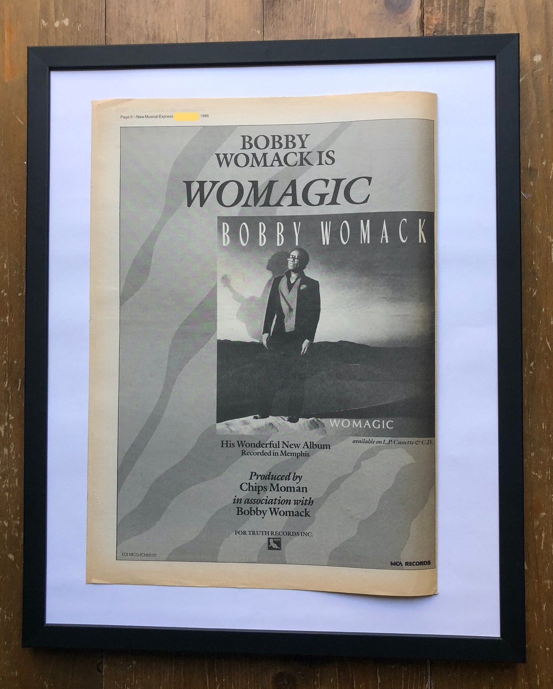 Bobby Womack, Womagic. Rare, Original, Authentic, Vintage Poster From ...