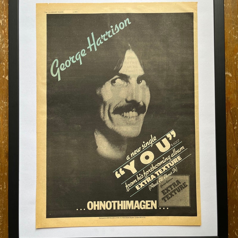 George Harrison Poster - Etsy