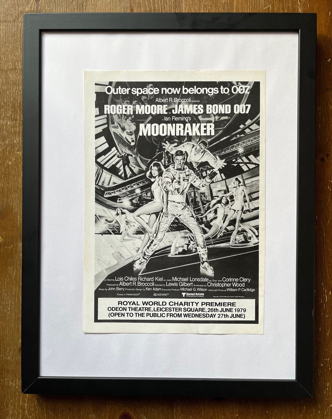 James Bond, Moonraker. Rare, Original, Authentic, Vintage Poster From 1979 - Etsy