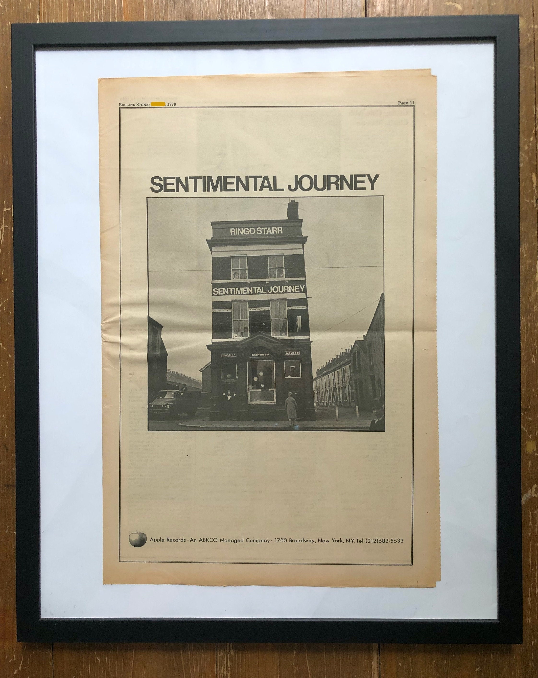 Ringo Starr Sentimental Journey Album