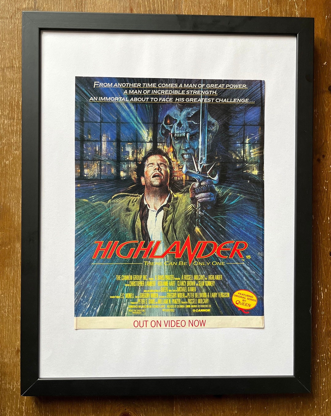 Highlander. Rare, Original, Authentic, Vintage Poster From 1986 - Etsy