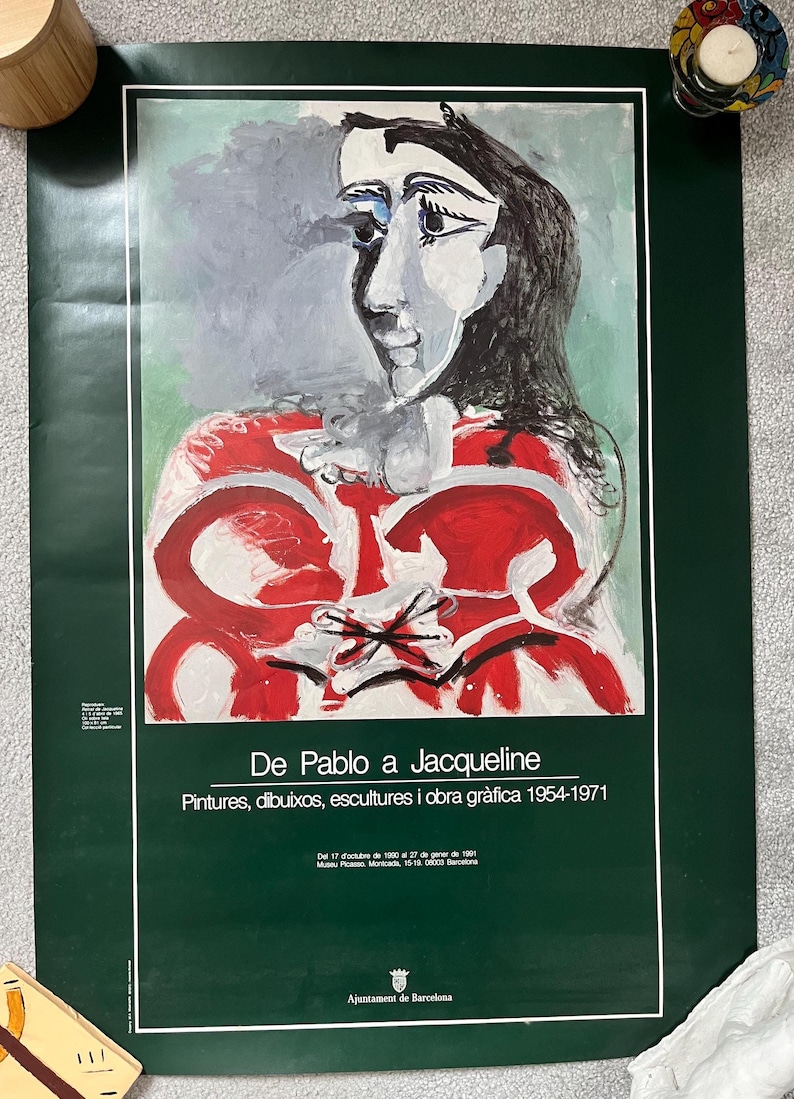 Pablo Picasso Exhibition Poster. Rare, Original, Authentic, Vintage ...