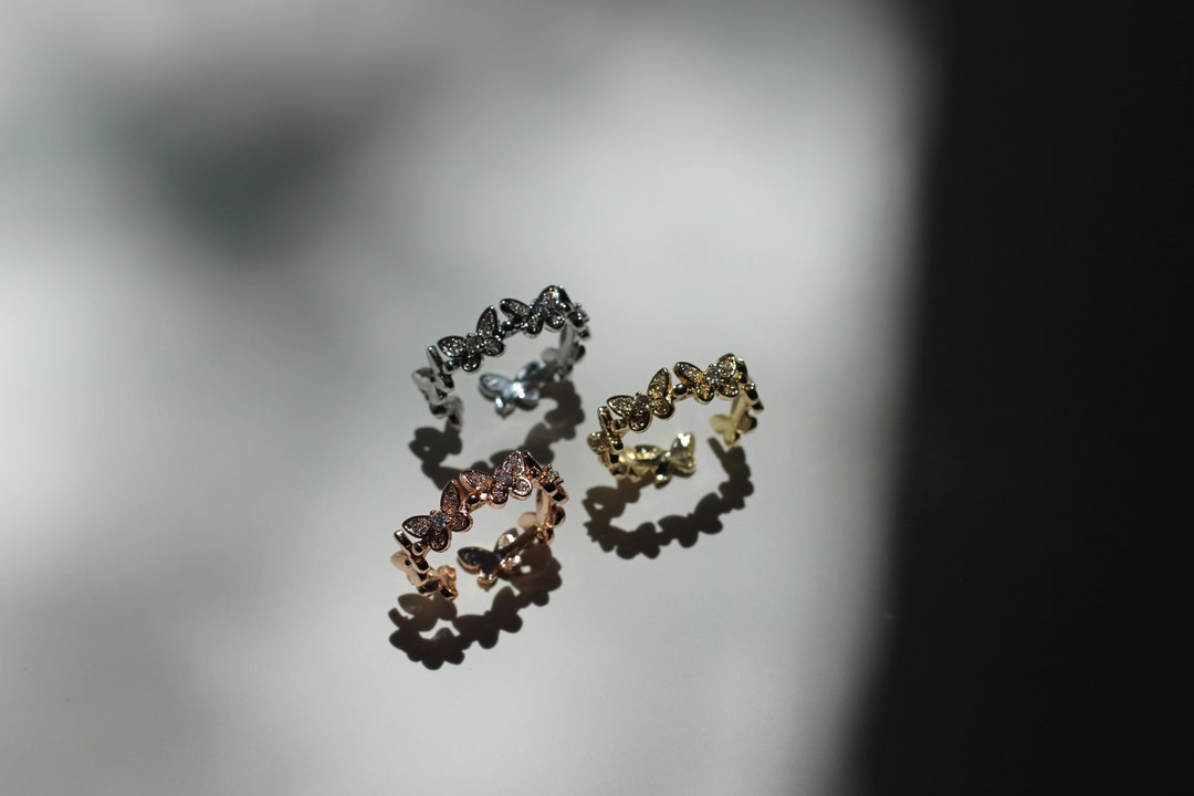 Butterfly Ring/ Rings/ Fairy Core Rings/ Butterfly/ Y2k Rings/ - Etsy