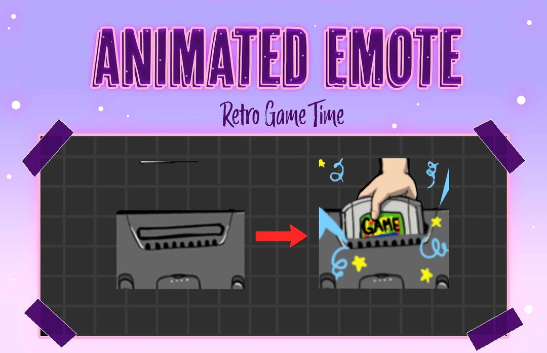 Animated Emote || Retro Gaming Animated || Twitch, Discord, Youtube - Etsy