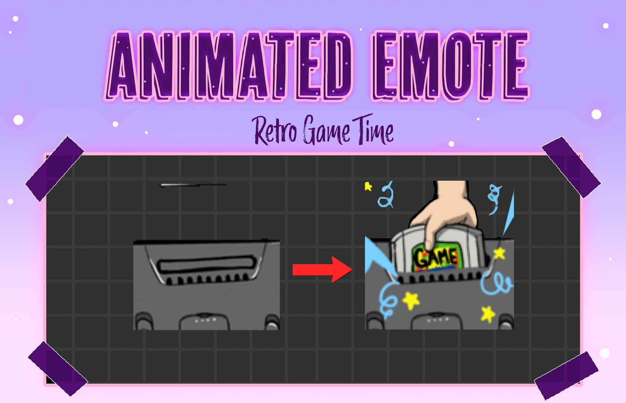 Animated Emote || Retro Gaming Animated || Twitch, Discord, Youtube - Etsy