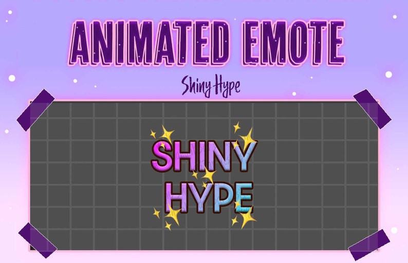 Animated Emote || Shiny Hype Animated || Twitch, Discord, Youtube - Etsy