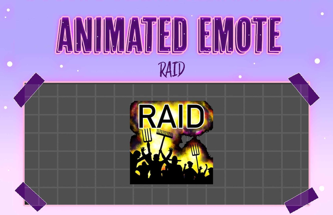 Animated Emote RAID Animated Twitch, Discord, Youtube - Etsy