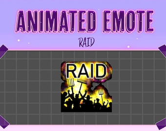 ANIMATED STATIC EMOTE Raid, Animated Raid Emote, Raid Sparkle Emote ...