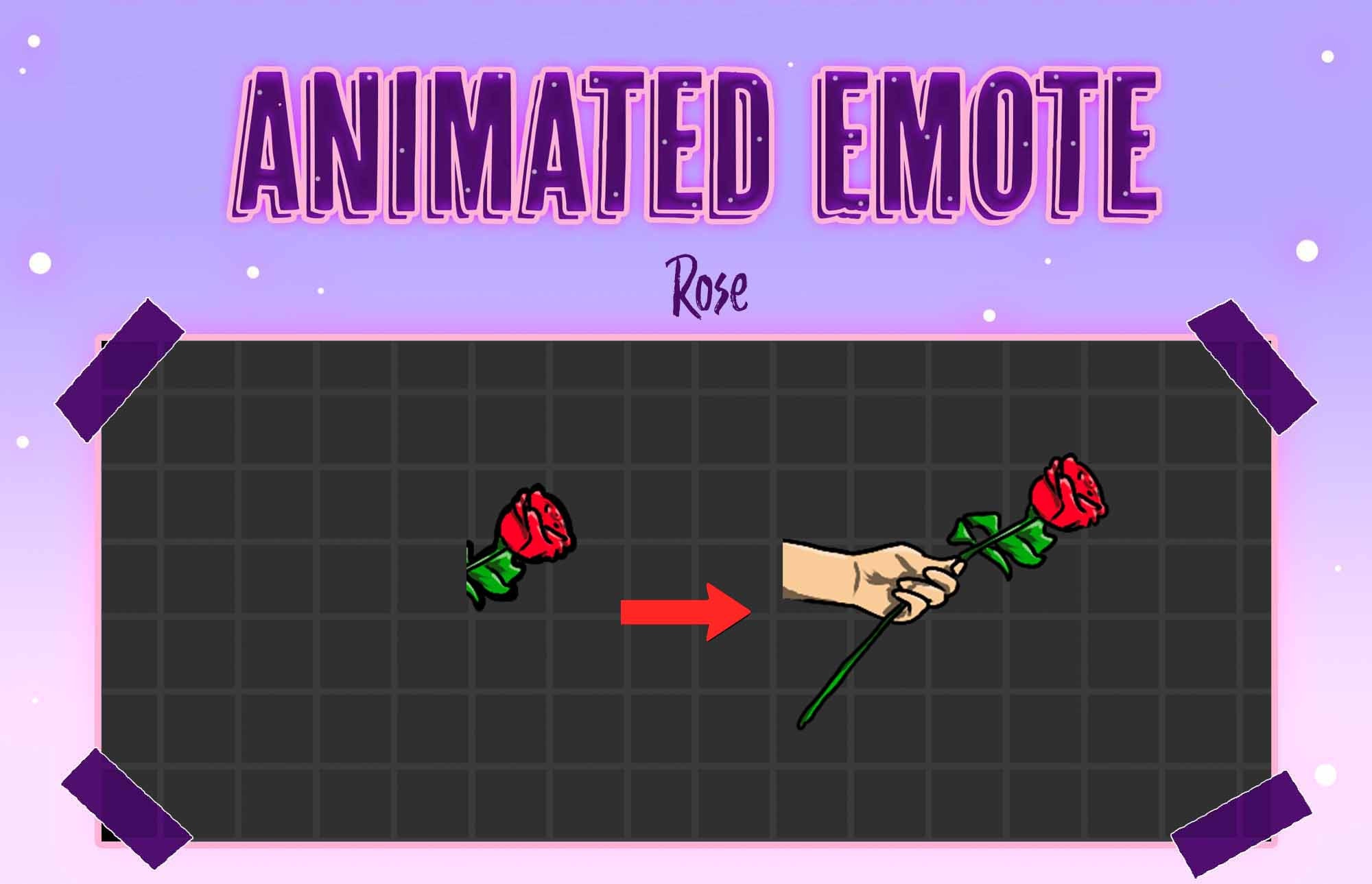 Animated Emote || Rose Animated || Twitch, Discord, Youtube - Etsy