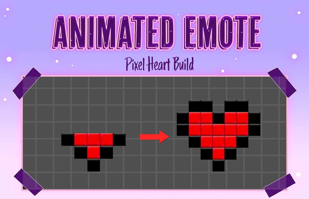 Animated Emote || Pixel Heart Animated || Twitch, Discord, Youtube - Etsy