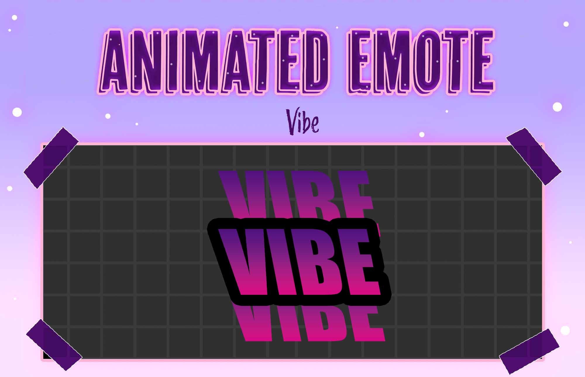 Animated Emote || Vibe Animated || Twitch, Discord, Youtube - Etsy