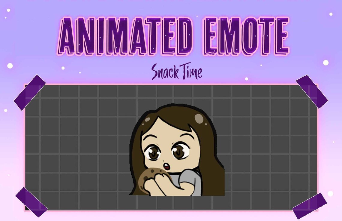 Animated Emote || Eating/snack/chomp/nom Animated || Twitch, Discord ...