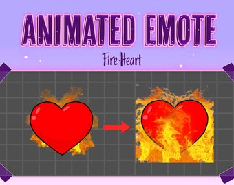 Animated Purple Fire Emote for Twitch Kick Discord Youtube Streaming ...