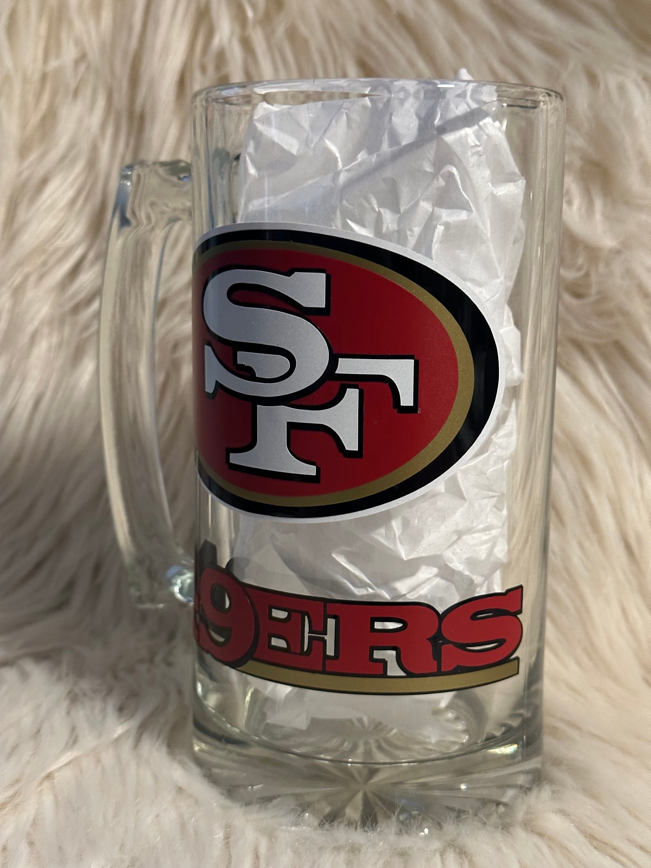 Glass Mug. San Francisco 49ers Beer Glass Mug - Football Fan Gift - Etsy
