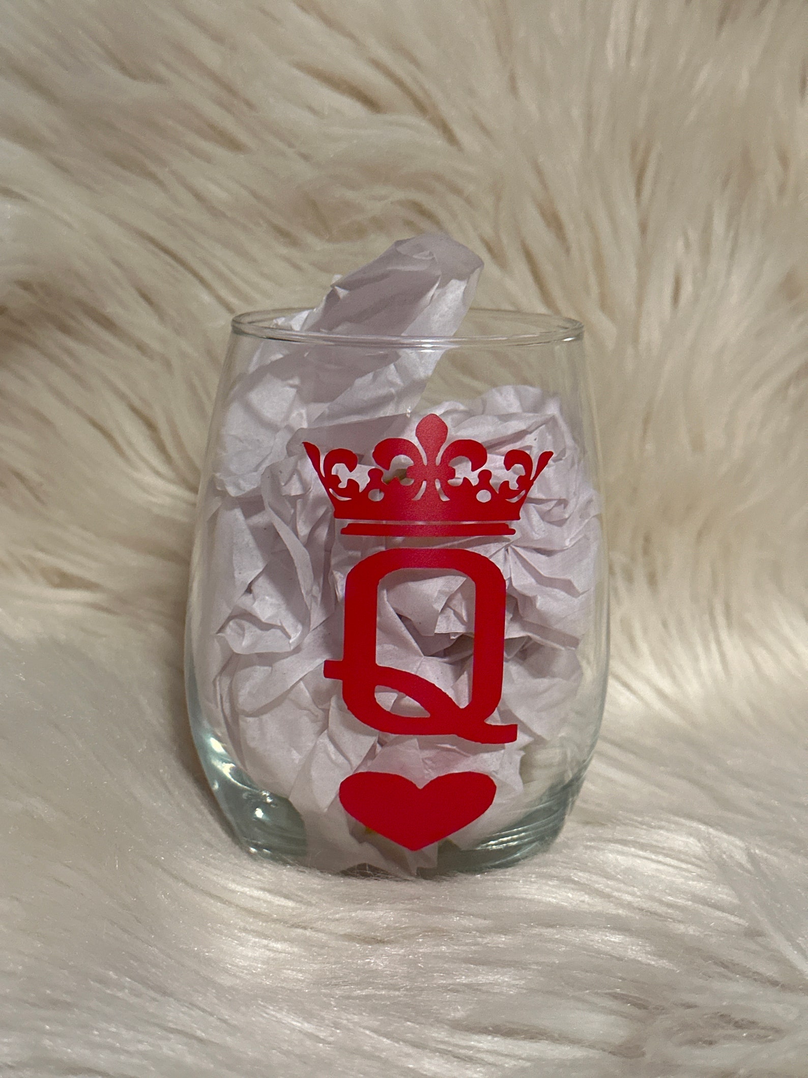 King and Queen Glass Set His and Hers Beer Mug/wine Glass - Etsy