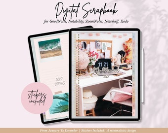 Digital Scrapbook Memory Book Photo Album Memory Keeper W/ Digital ...