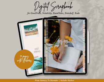 Digital Scrapbook Memory Book Photo Album Memory Keeper W/ Digital ...