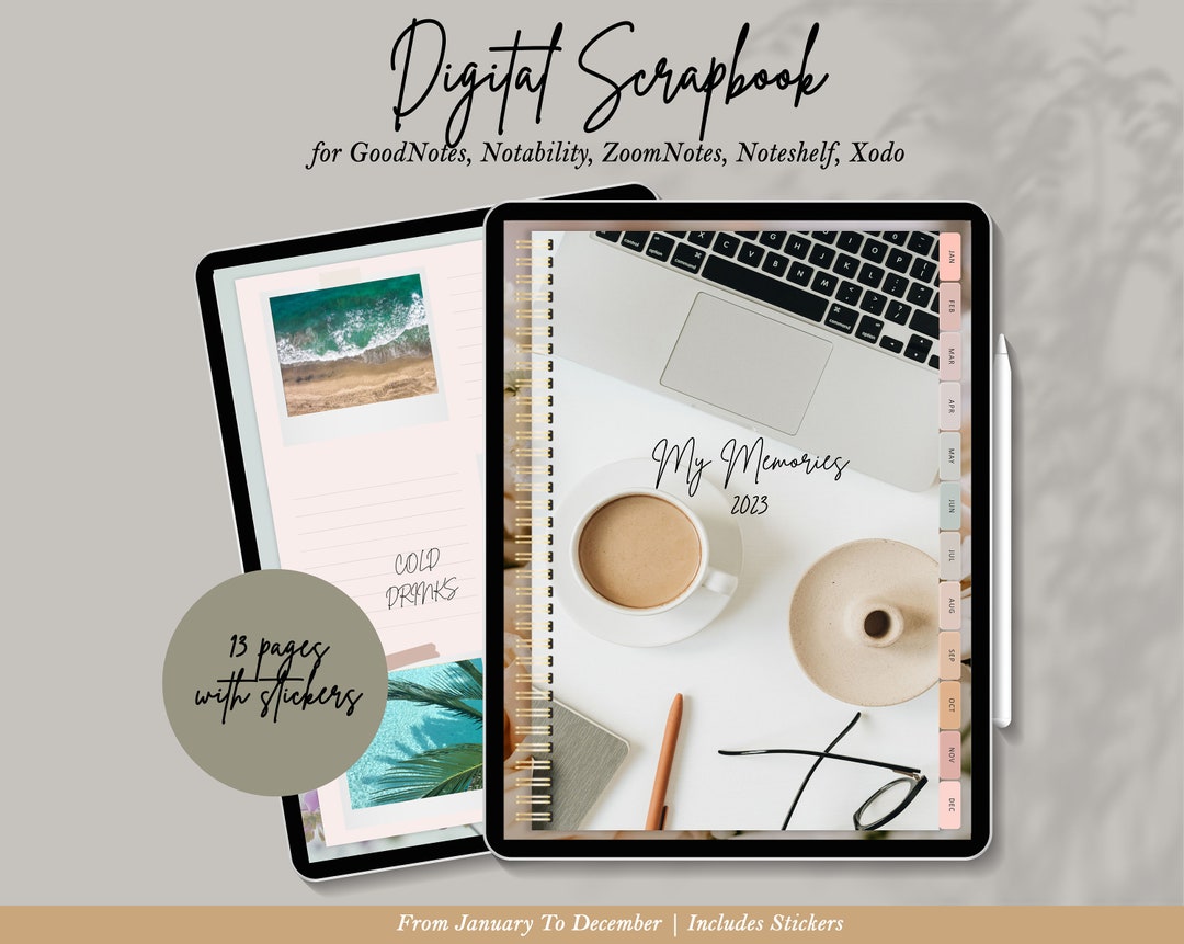 Digital Scrapbook Memory Book Photo Album Memory Keeper W/ Digital ...