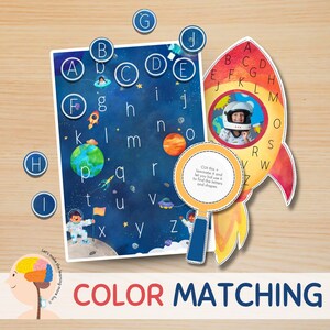 Alphabet Matching Printable, Uppercase & Lowercase, Montessori Activity ...