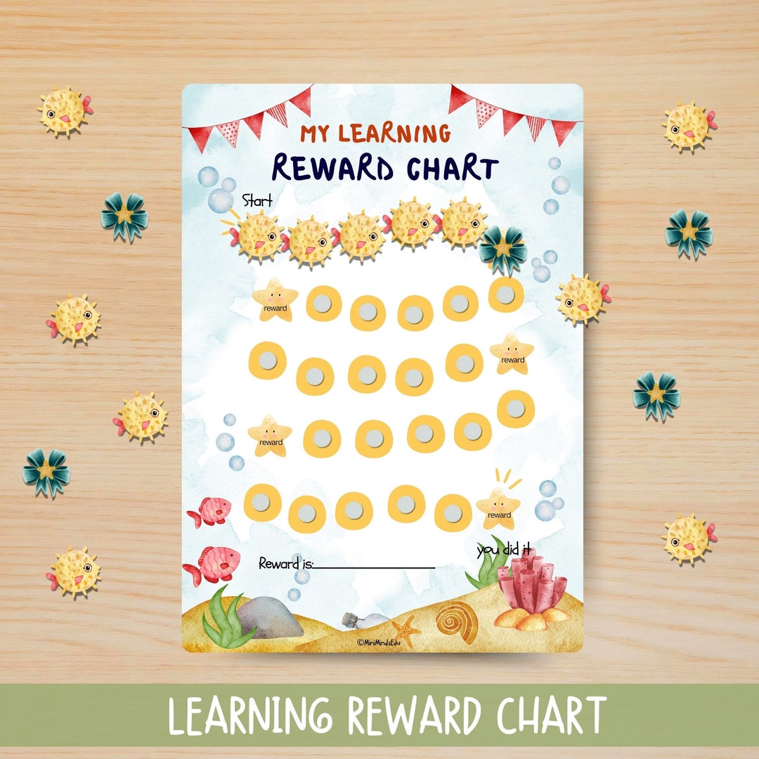 Printable Reward Chart for Kids Toddler Goal Chart Printable Kids ...