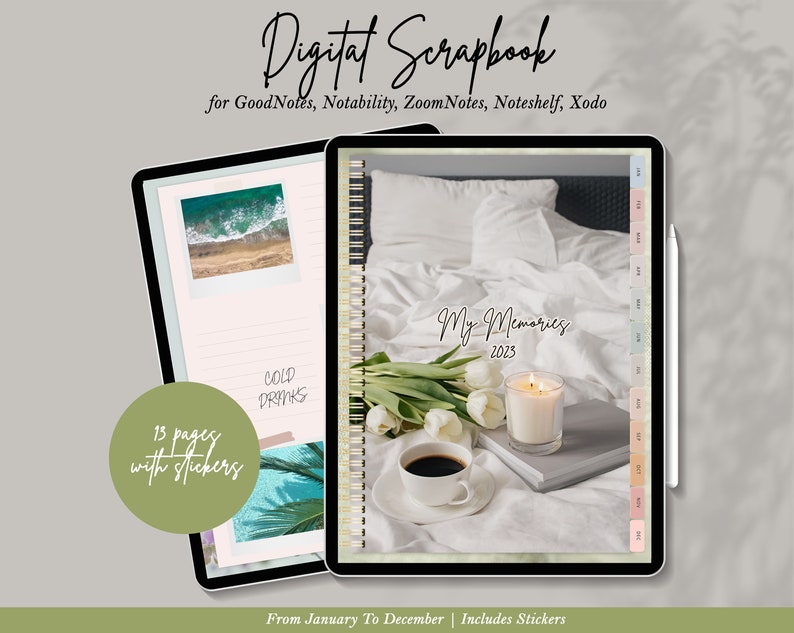 Digital Scrapbook Memory Book Photo Album Memory Keeper W/ Digital ...