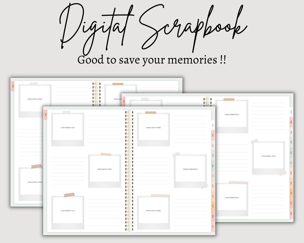 Digital Scrapbook Memory Book Photo Album Memory Keeper - Etsy
