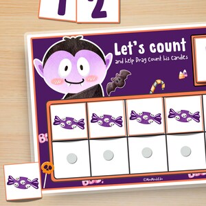 Halloween Numbers 1-10 Count and Match Math Activity for Toddler ...