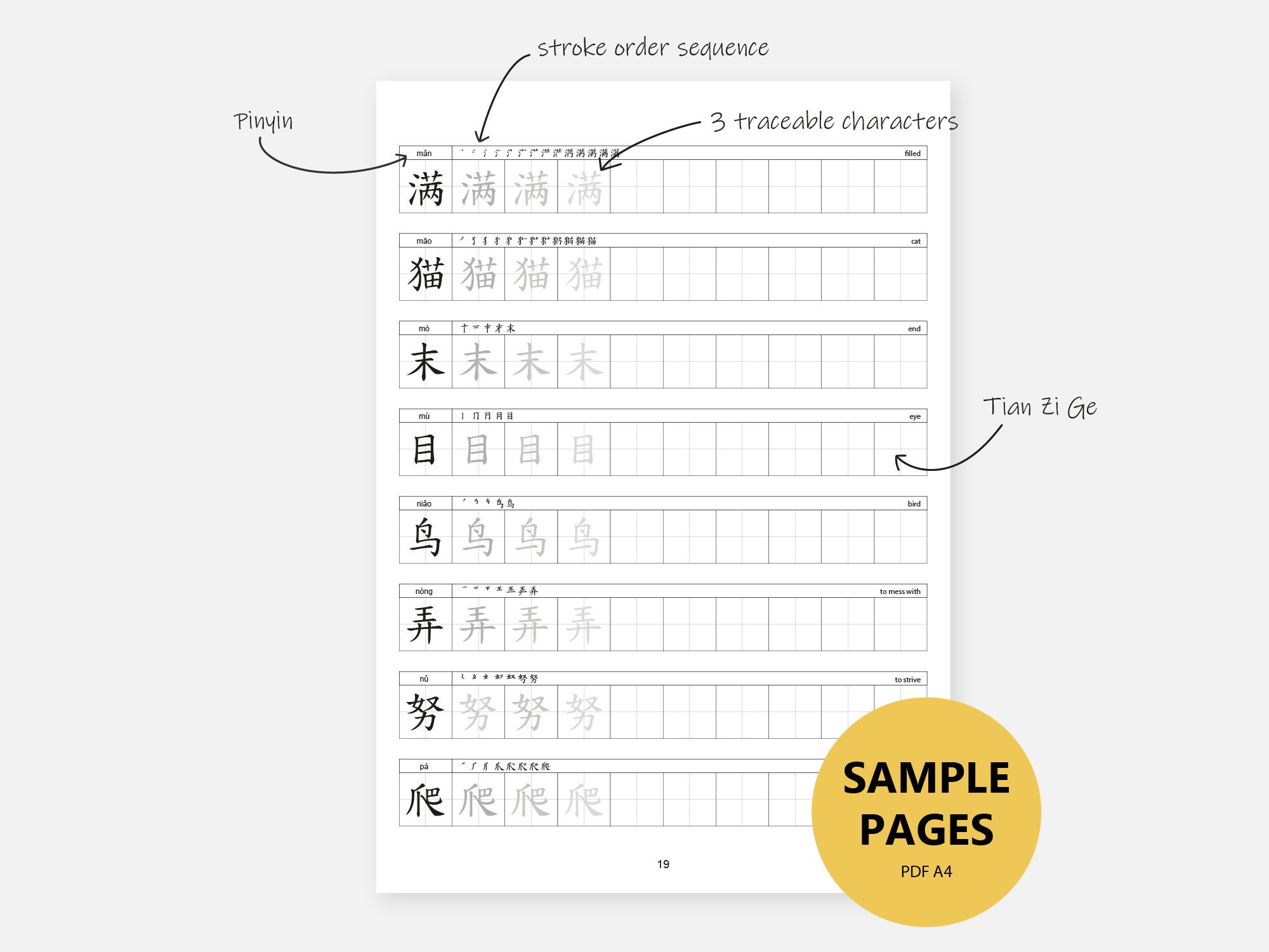 NEW HSK 2 Writing Worksheets - 300 Characters (plus HSK 2 Characters ...