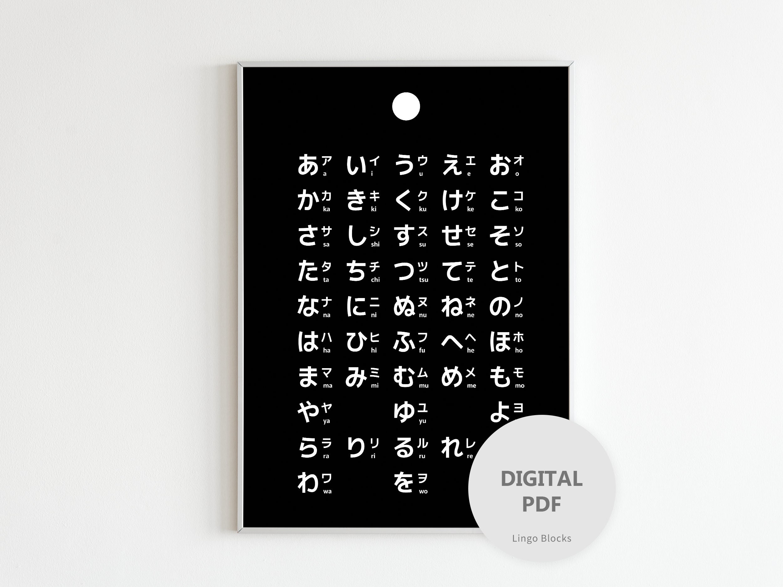 Japanese Alphabets | Japanese Phonetic | Hiragan and Katagana Posters ...