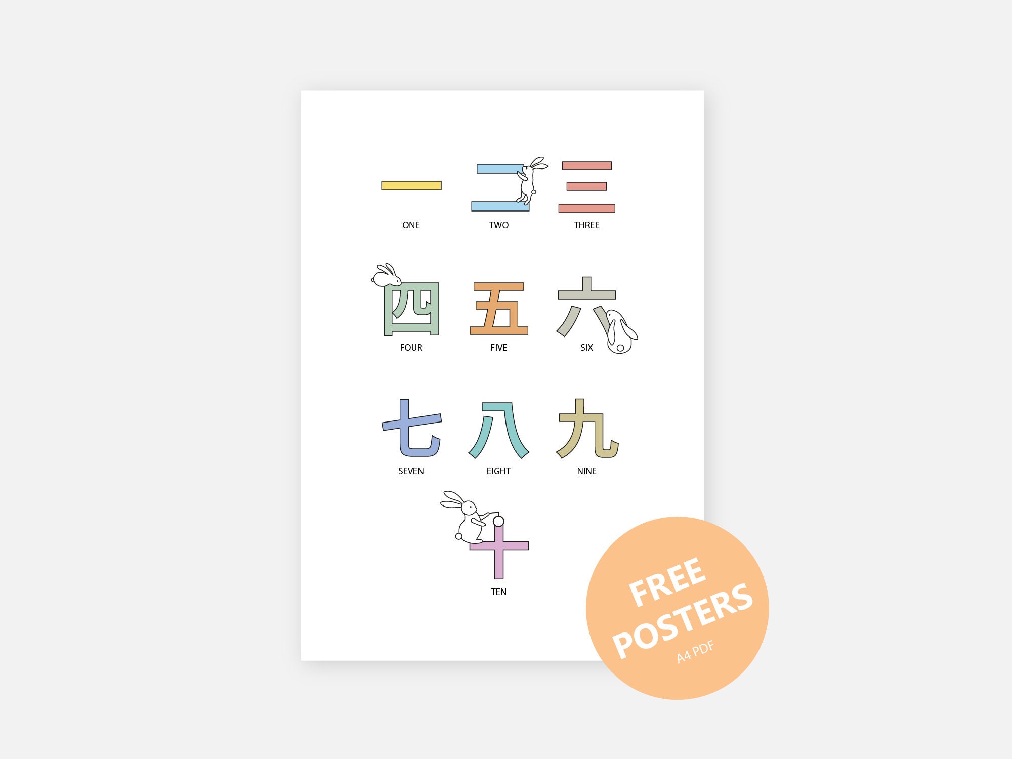 Moon Festival Chinese Number Flashcards | Mandarin Chinese Number 1-10 ...