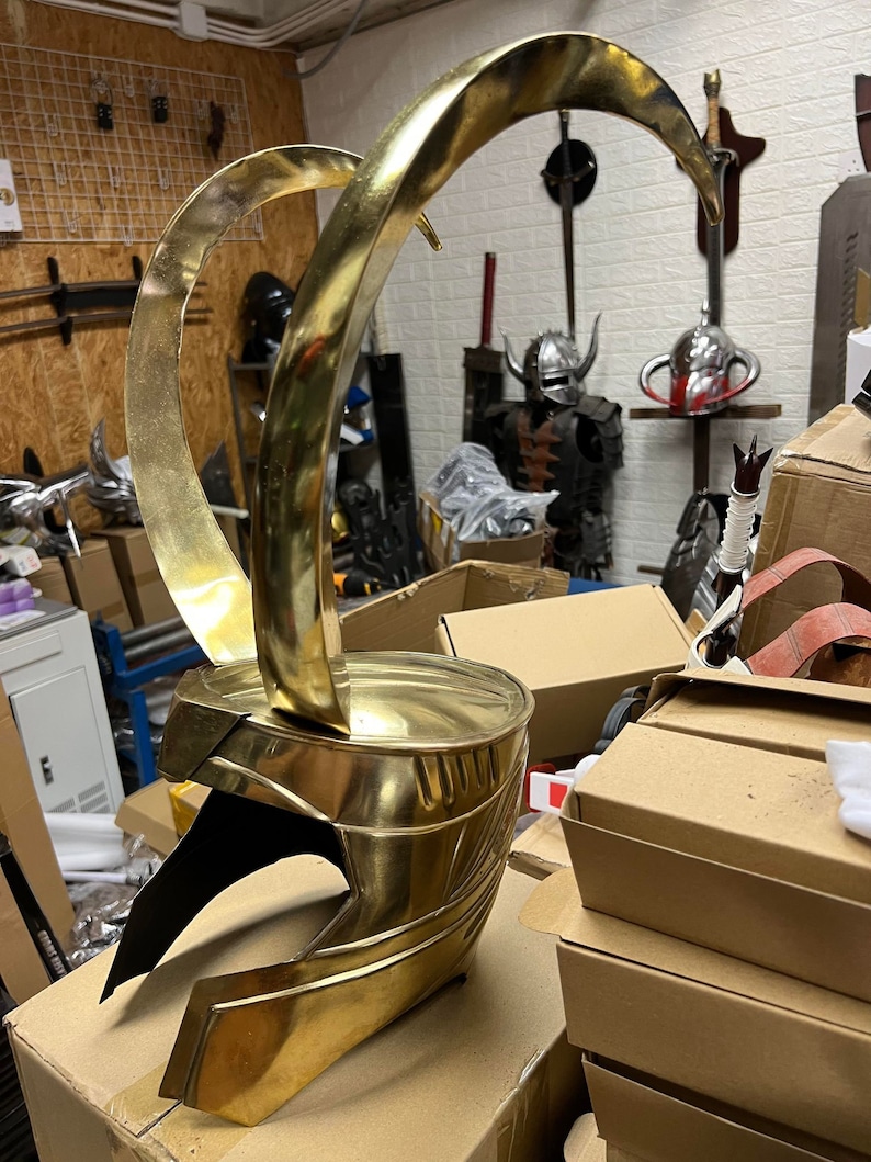 Loki Helmet Thor Metal Cosplay Armor Prop - Etsy
