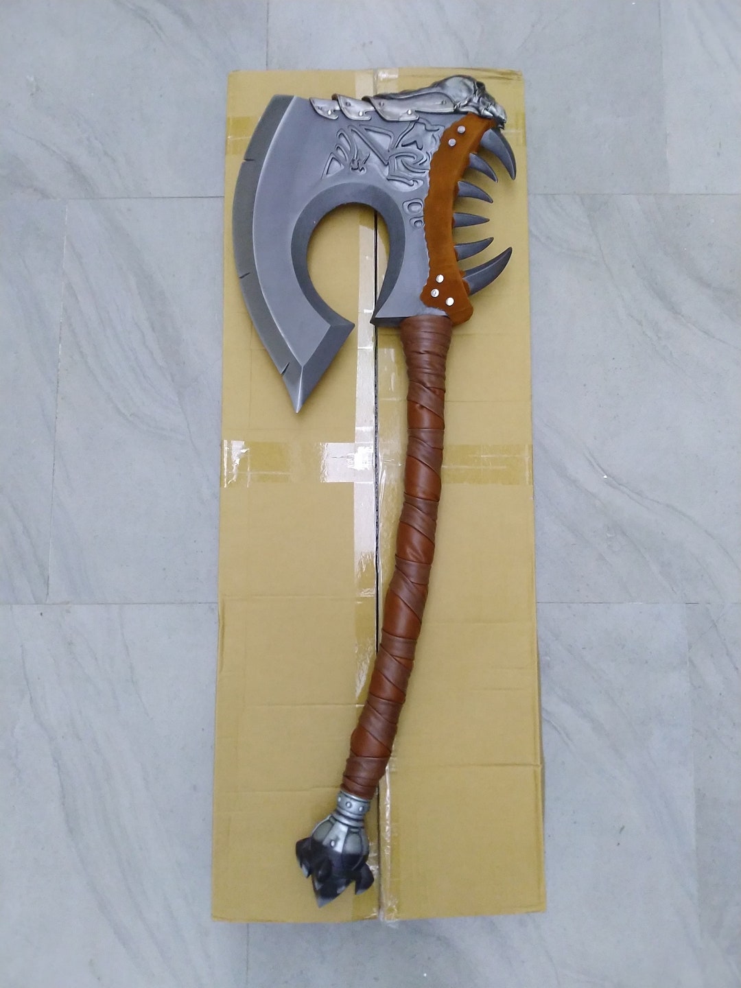 Wow Gorehowl Battle Axe Ax Sword Blade Cosplay Metal Weapon Prop - Etsy